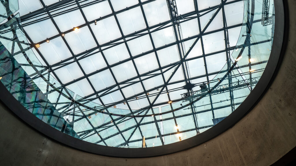 Glass Atrium Roof Installation | Willmott Dixon Interiors